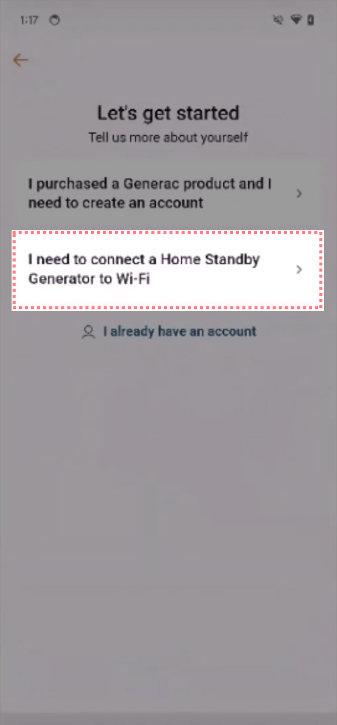 How do I connect my generator to my Wi-Fi network if I have an Android?