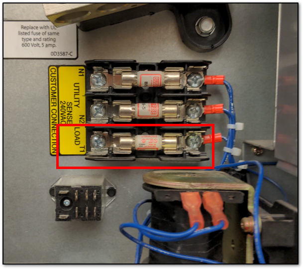 Where Is the T1 Fuse on My Home Standby Control Panel and What Does It Do?