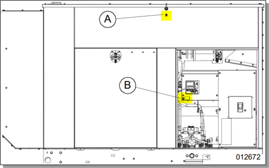 Where Is the Auxiliary Shutdown Switch on Liquid-Cooled Generator Models?