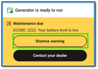 How to Dismiss a Warning on the Mobile Link Application and Website