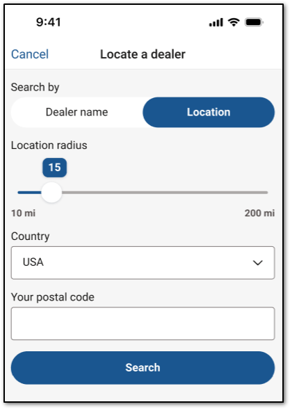 How Do I Select a Preferred Dealer in Mobile Link?