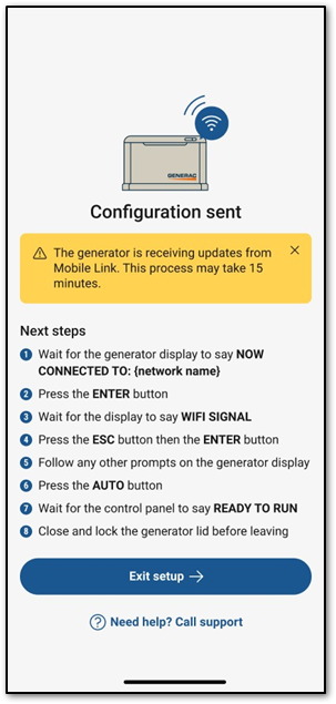How do I connect my generator to a Wi-Fi network if I have an iPhone