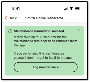 How to Dismiss a Warning on the Mobile Link Application and Website