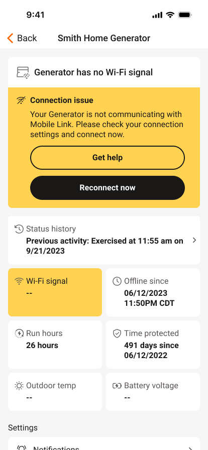 How do I reconnect my generator to a WI-FI network if it has become ...