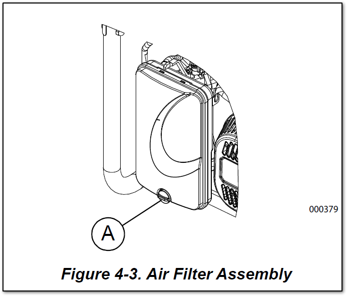 How do I inspect and clean my portable generator's air filter?