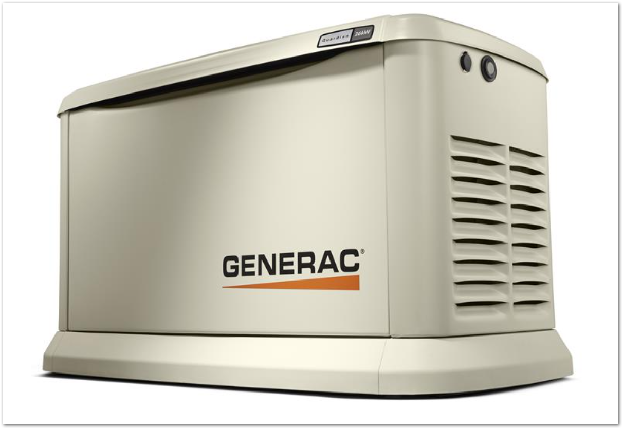 What are the dimensions of Generac home standby generators?