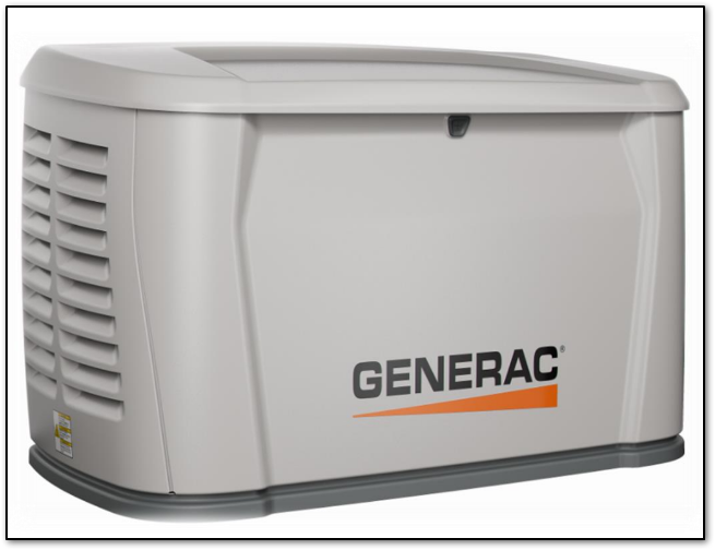 What are the dimensions of Generac home standby generators?