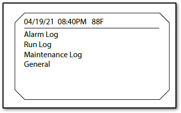 Viewing firmware information on the Power Zone 410 controller